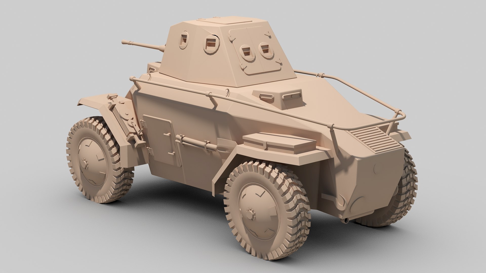 3D Model Ww2 Csaba 39m Armored Car - TurboSquid 1505244