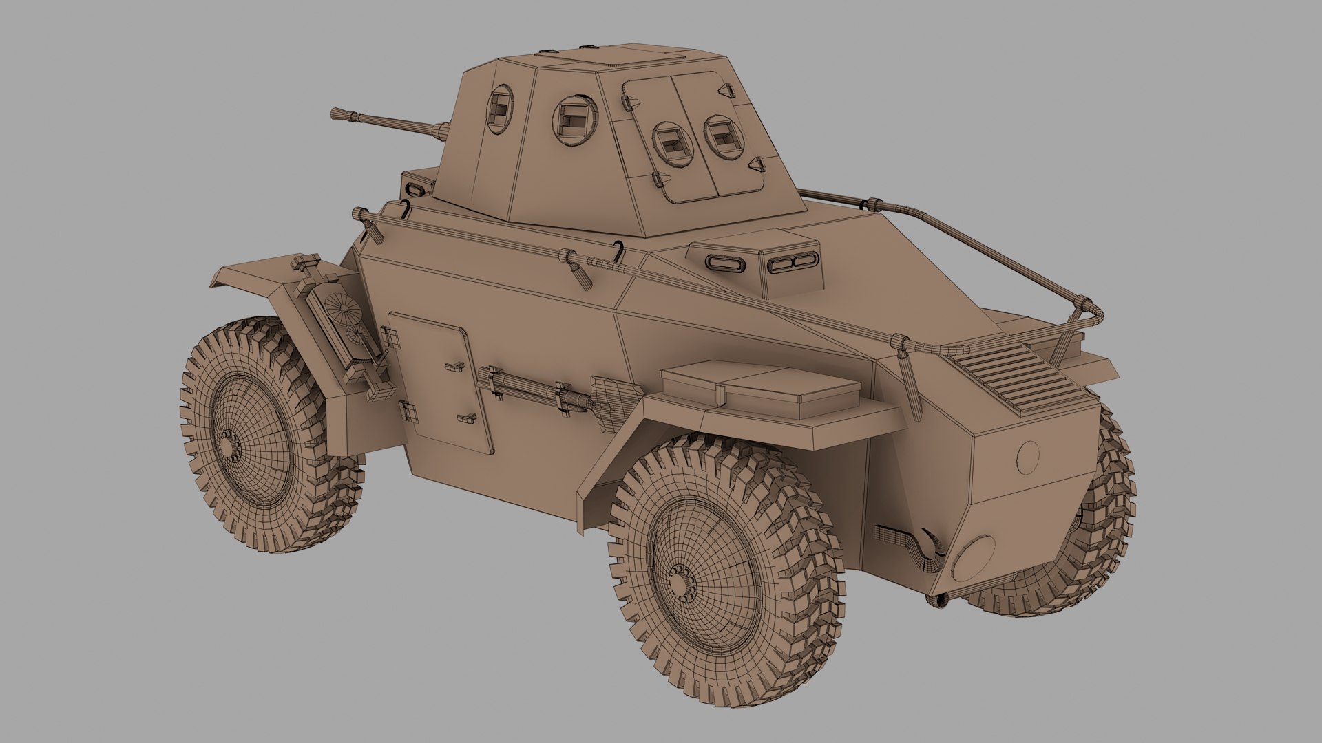 3D Model Ww2 Csaba 39m Armored Car - TurboSquid 1505244