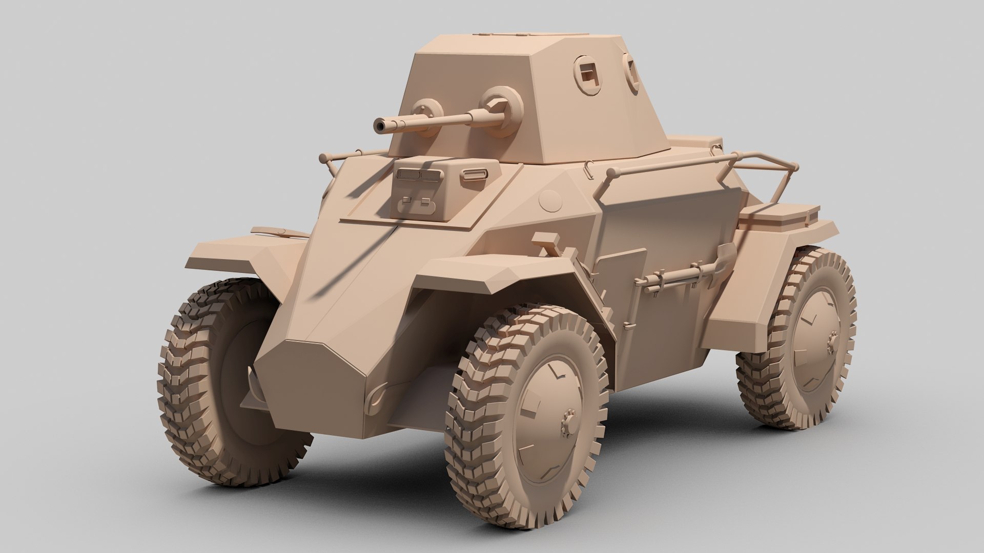 3D Model Ww2 Csaba 39m Armored Car - TurboSquid 1505244