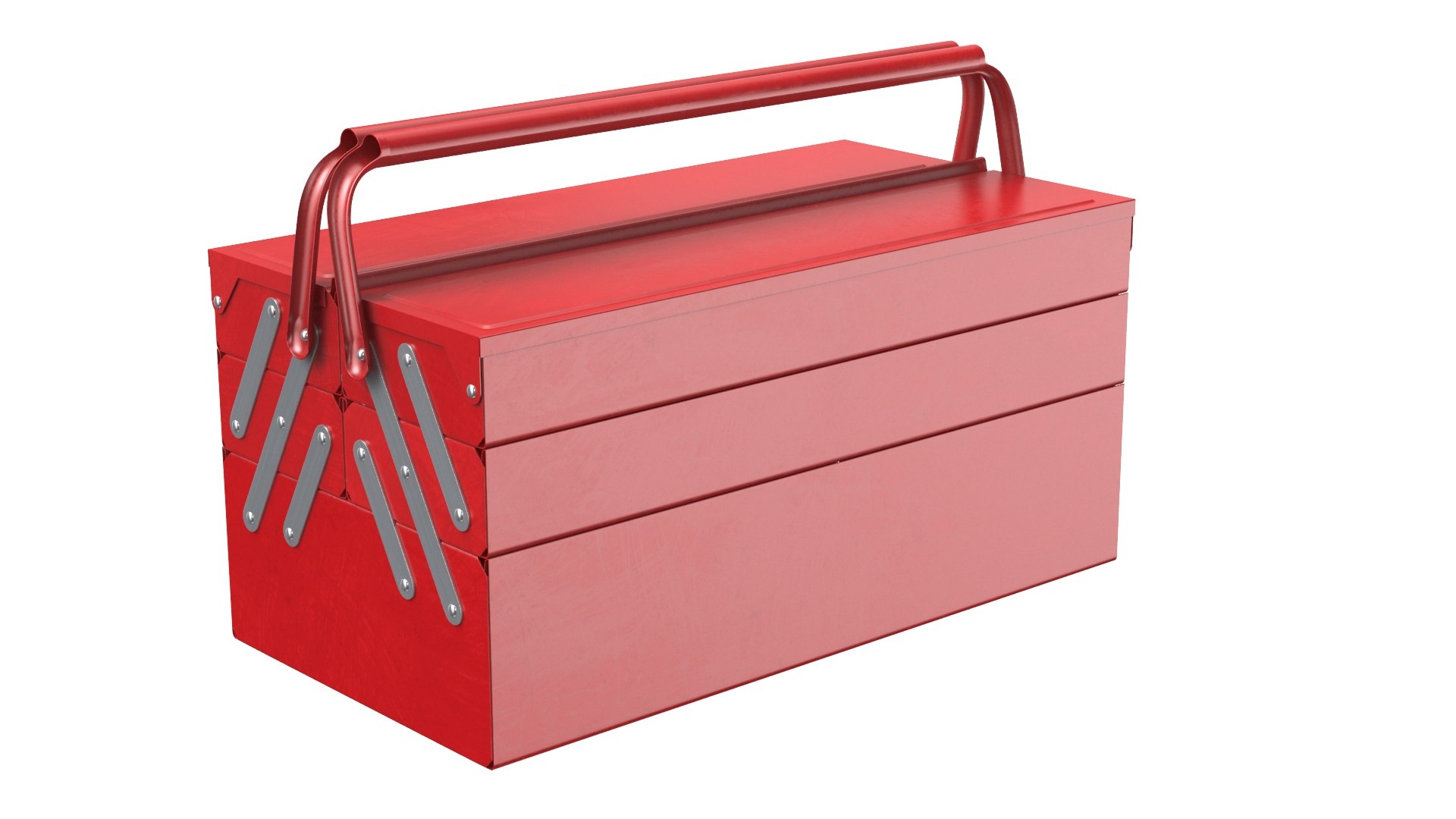 3D Detailed Red Toolbox Model - TurboSquid 2147542