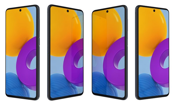 Samsung Galaxy M52 Black 3D model - TurboSquid 1790598