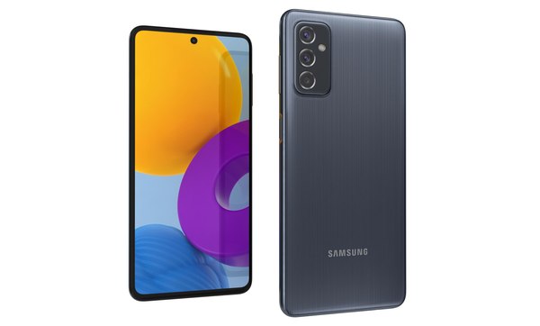 Samsung Galaxy M52 Black 3D model - TurboSquid 1790598