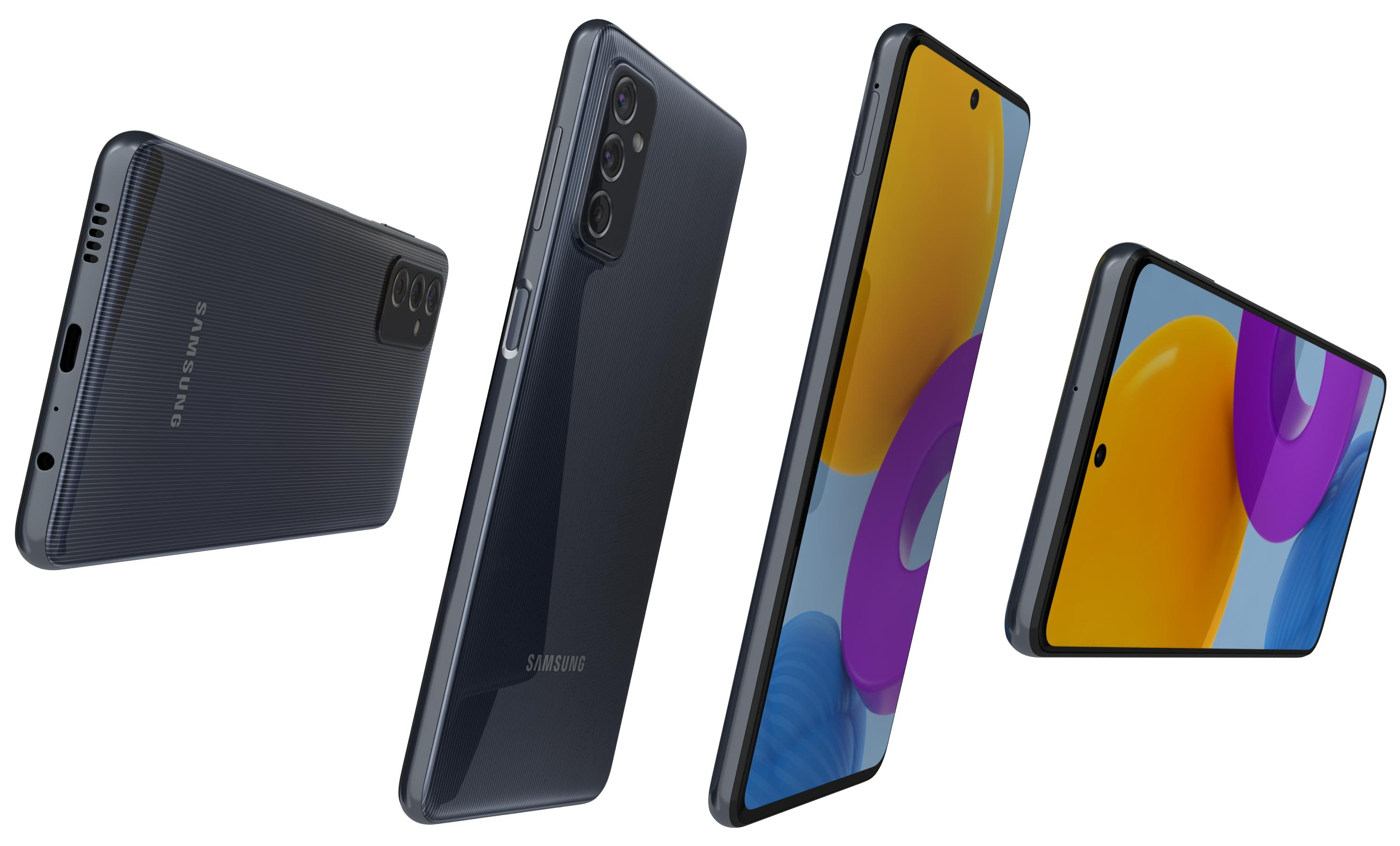 Samsung Galaxy M52 Black 3D model - TurboSquid 1790598