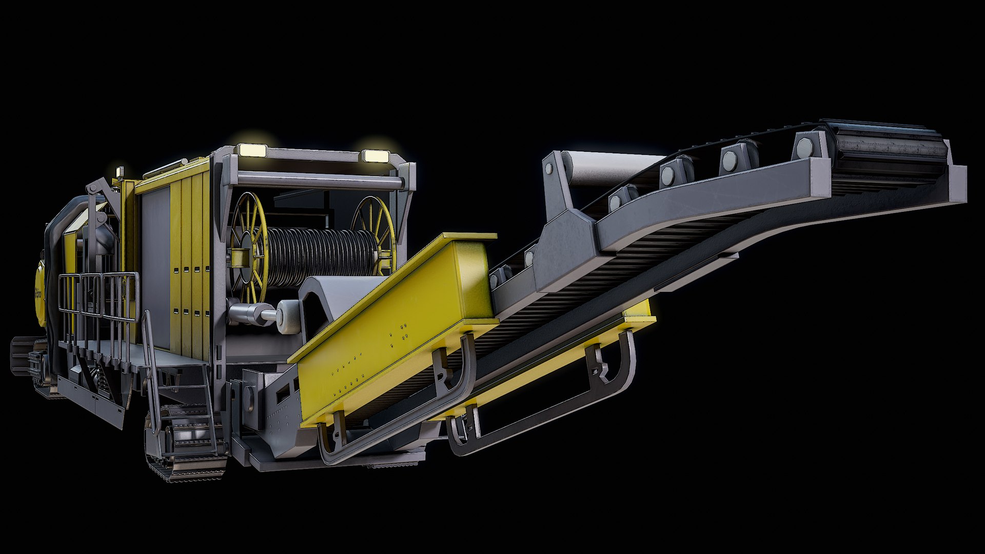 Mobile Miner Epiroc 40V Clear PBR 3D - TurboSquid 2058113