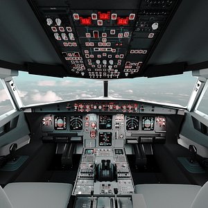 3D Airbus A320 Airplane Cabin - TurboSquid 1887498