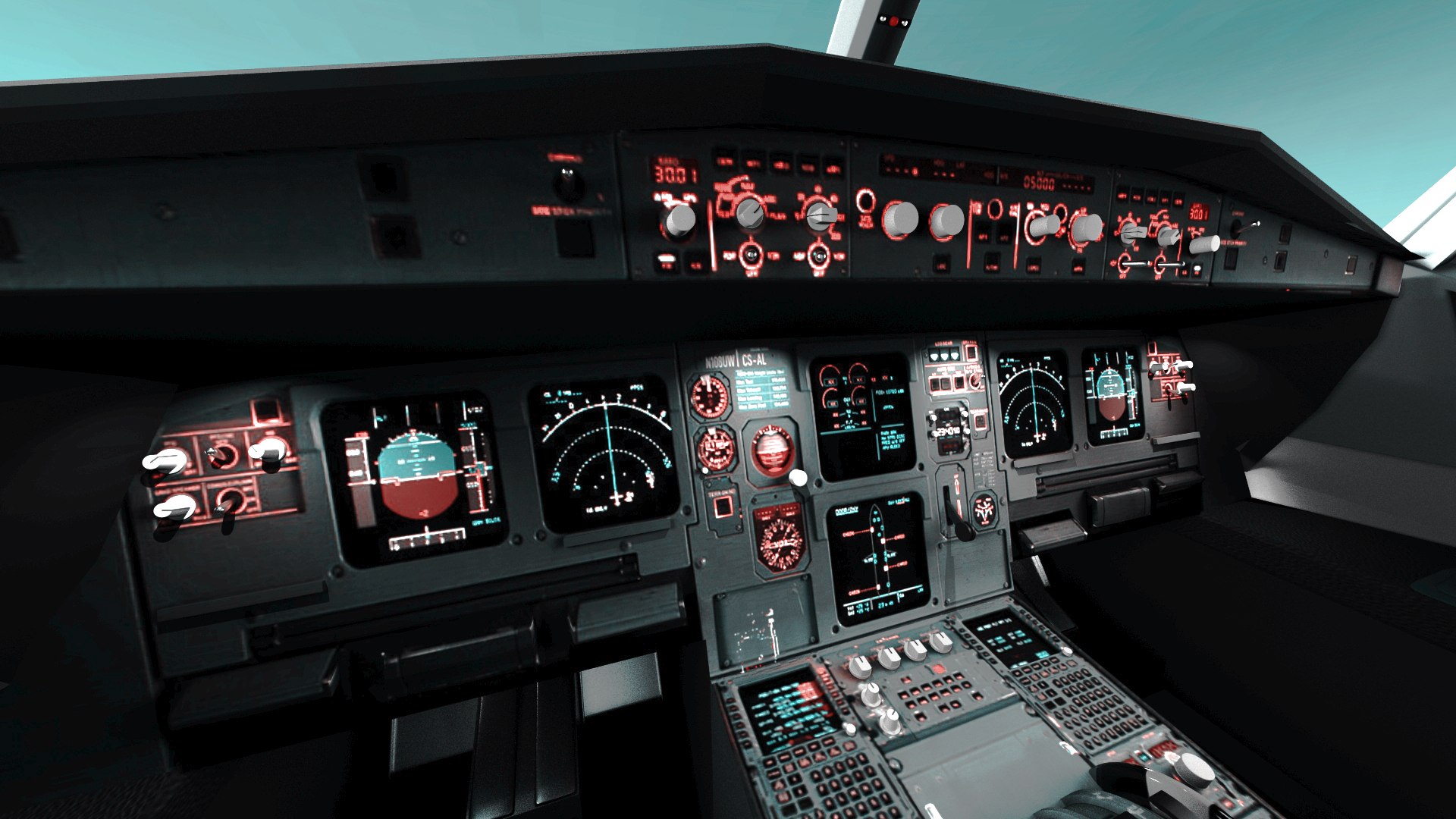 3D A320 Airplane Cockpit Model - TurboSquid 1357125