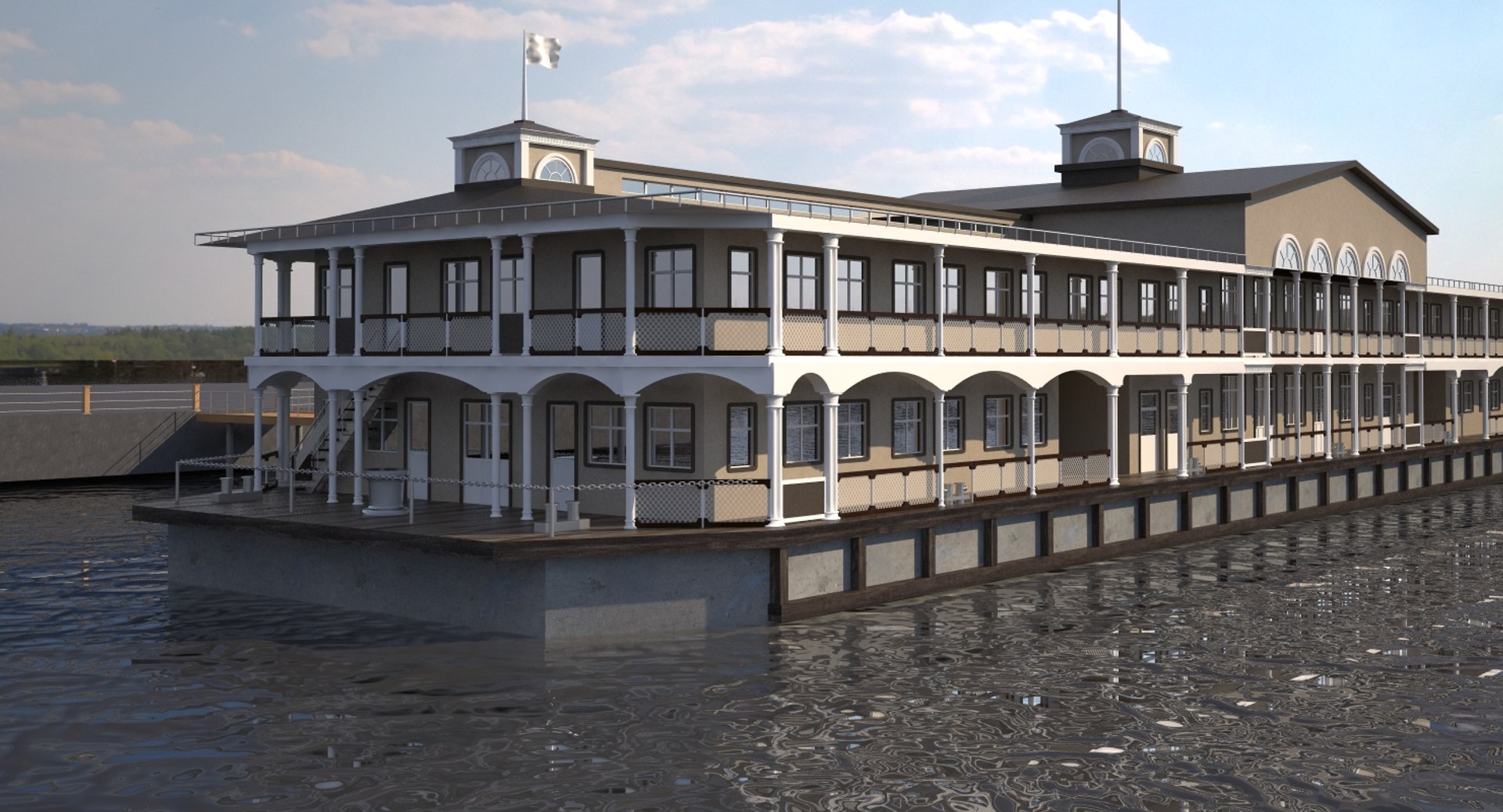 3d Landing Stage Model