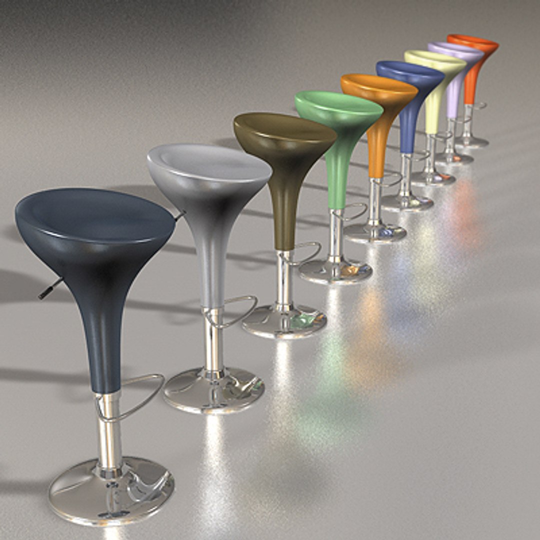 3d Model Bombo Bar Stool Chair