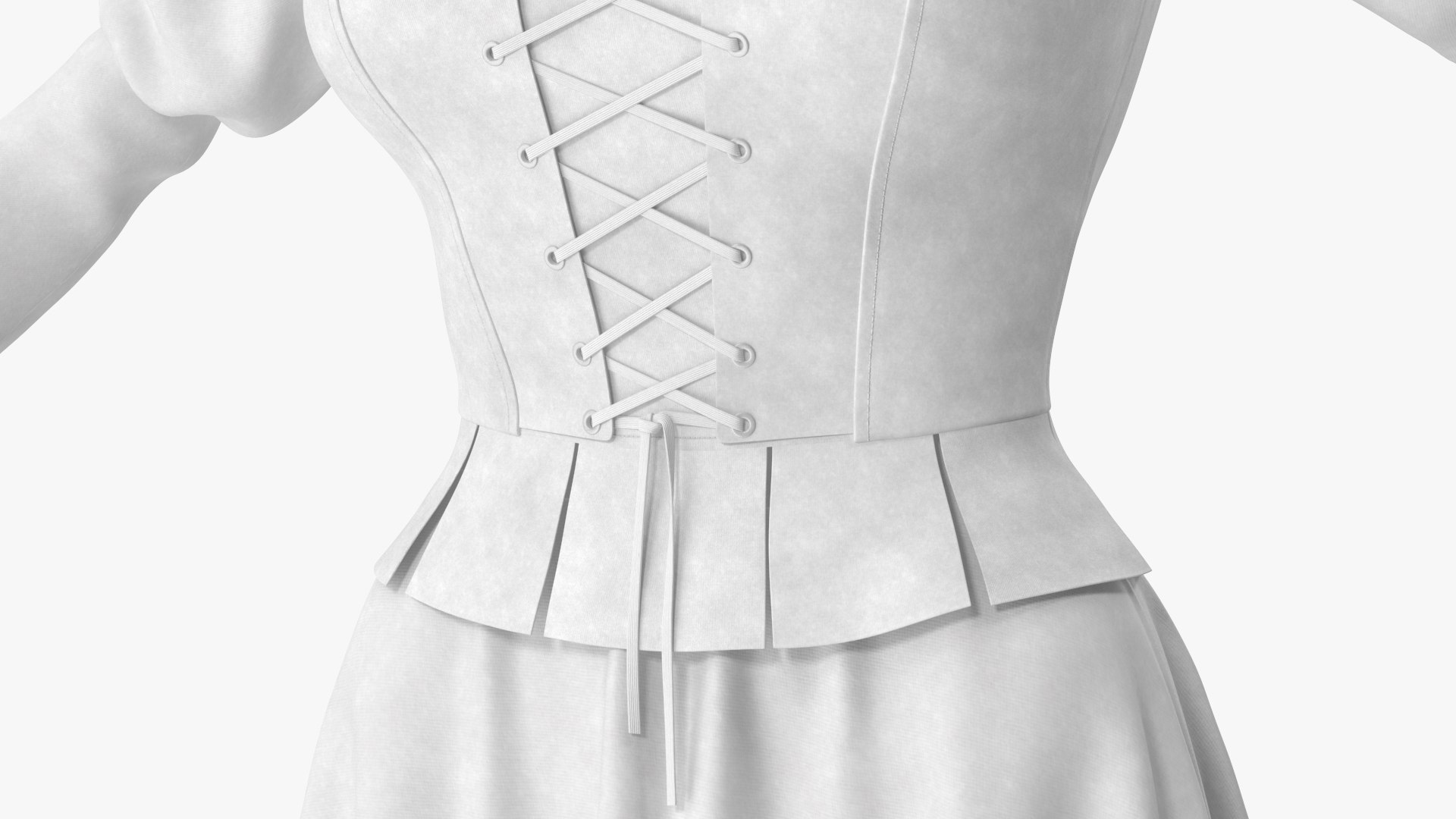 3D Corset Dress 2 - TurboSquid 2116563