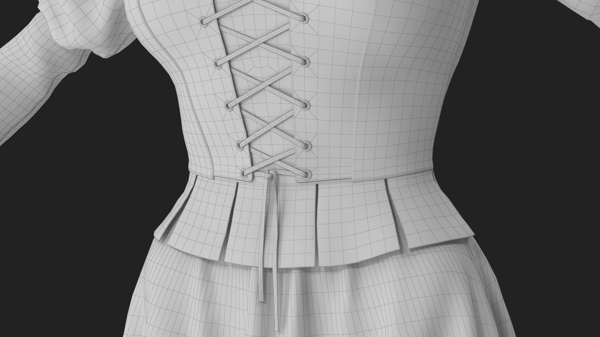 3D Corset Dress 2 - TurboSquid 2116563