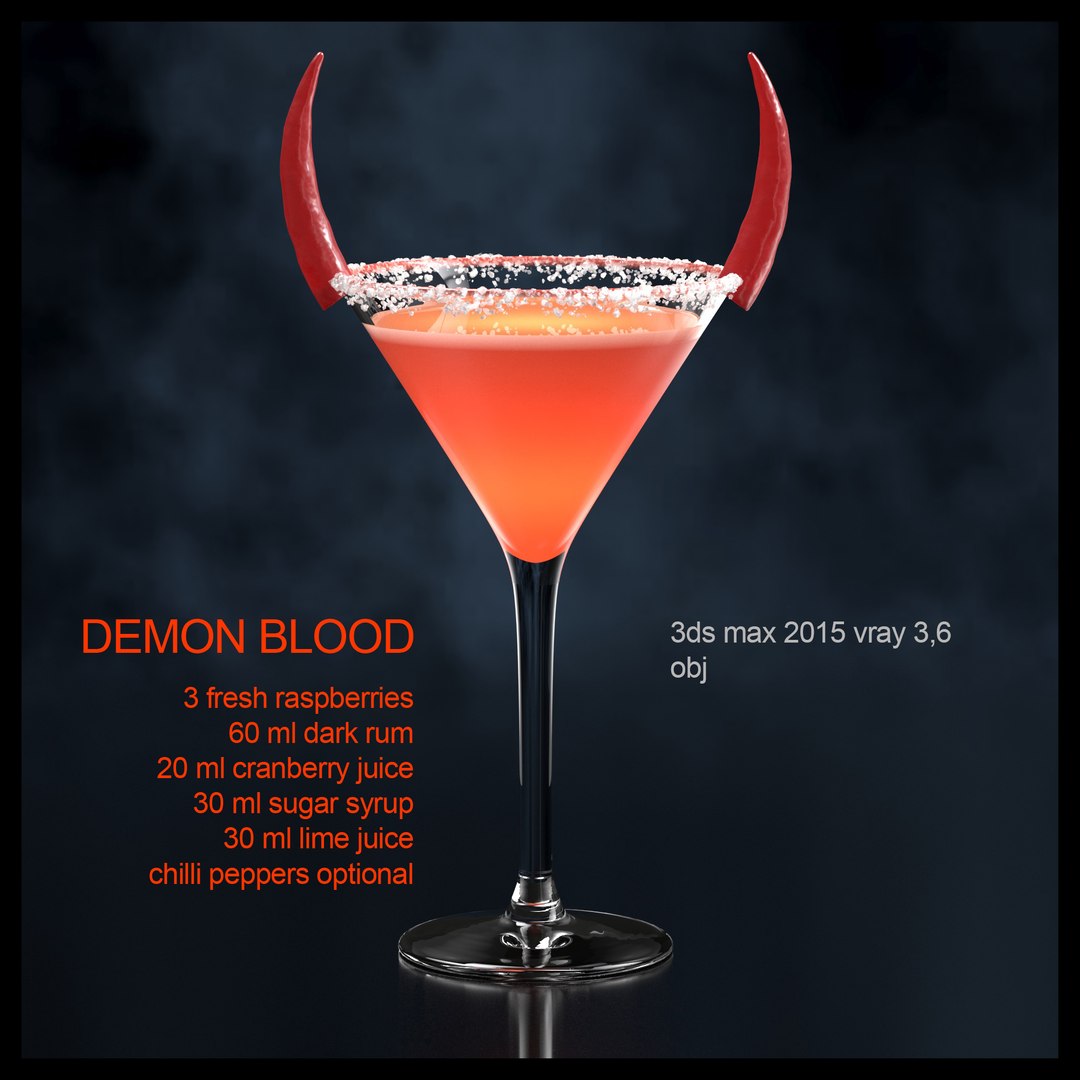 3D Model Demon Blood Cocktail - TurboSquid 2345181