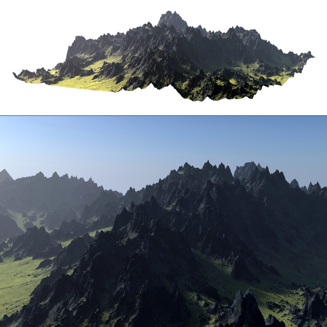 3D Mountains N50 Model - TurboSquid 2516718