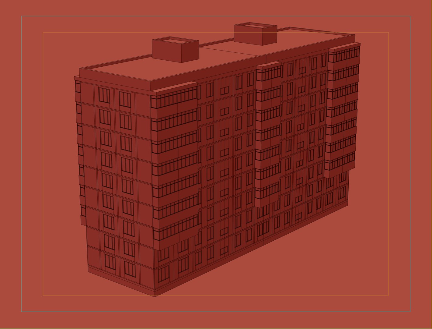 Apartment Mid-poly Building 3D Model - TurboSquid 1851695