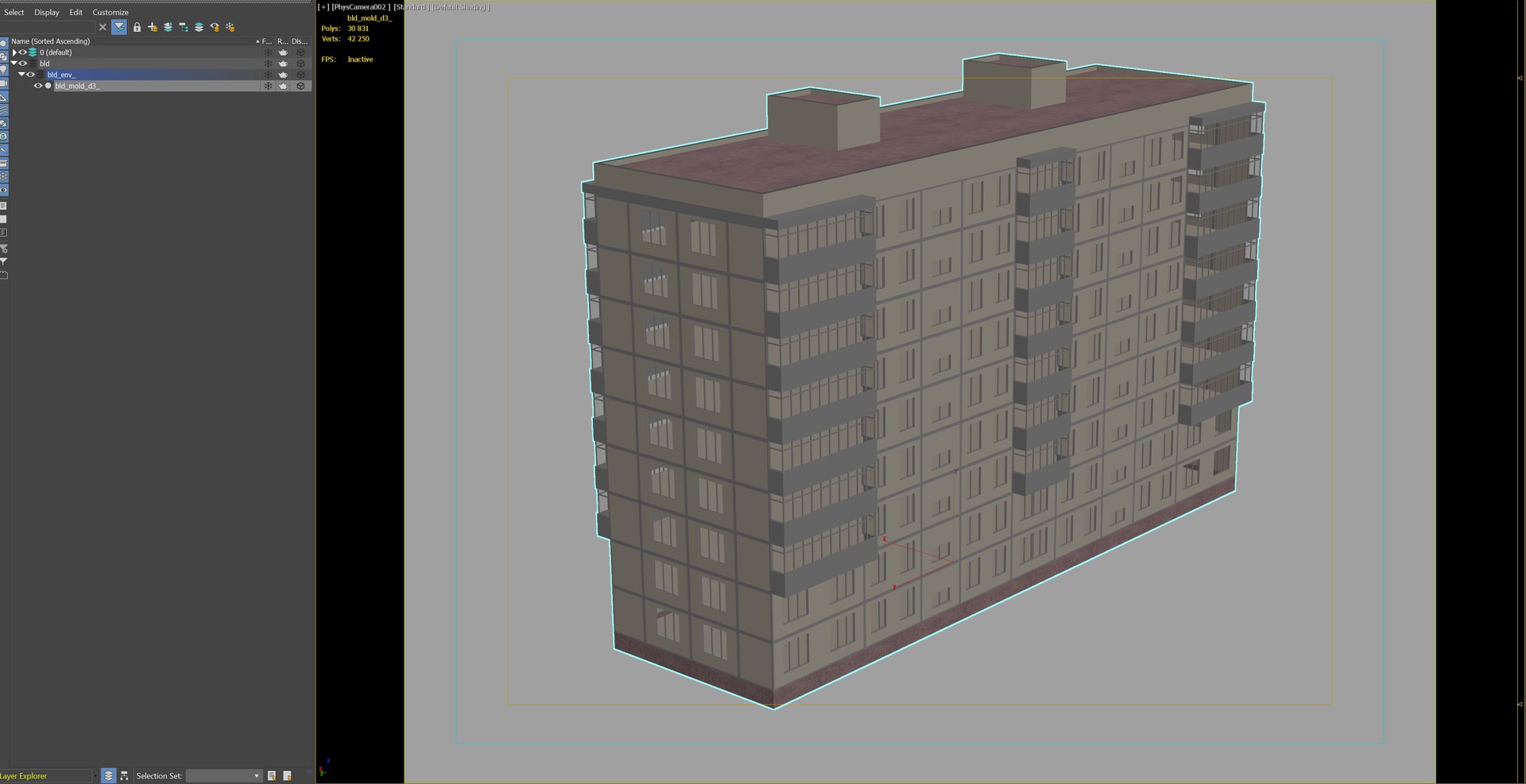 Apartment mid-poly building 3D model - TurboSquid 1851695