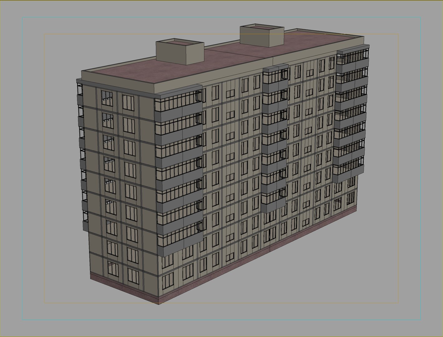 Apartment Mid-poly Building 3D Model - TurboSquid 1851695