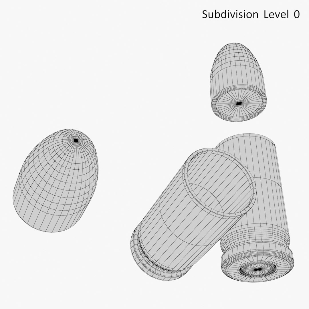 Realistic 9x19 Parabellum 02 3D Model - TurboSquid 1256152