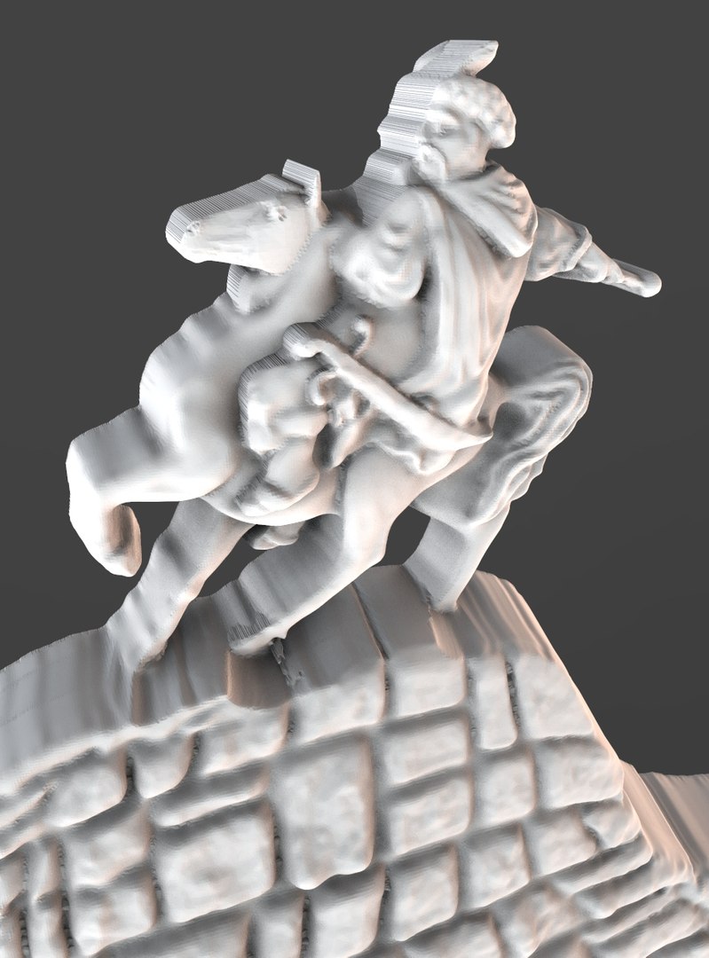Monument Bohdan Khmelnytsky 3D Model - TurboSquid 1492490
