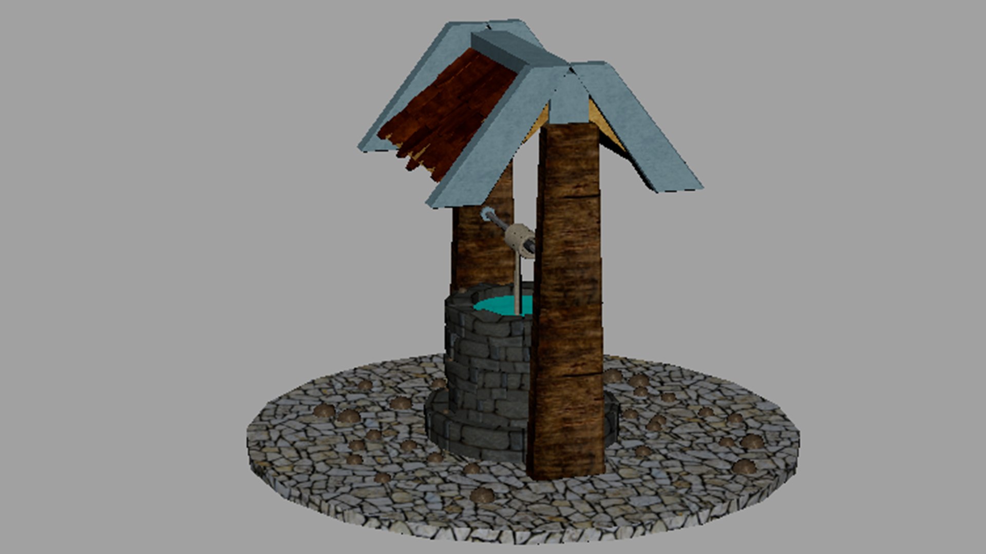 Tubewell With Material 3D Model - TurboSquid 2229115
