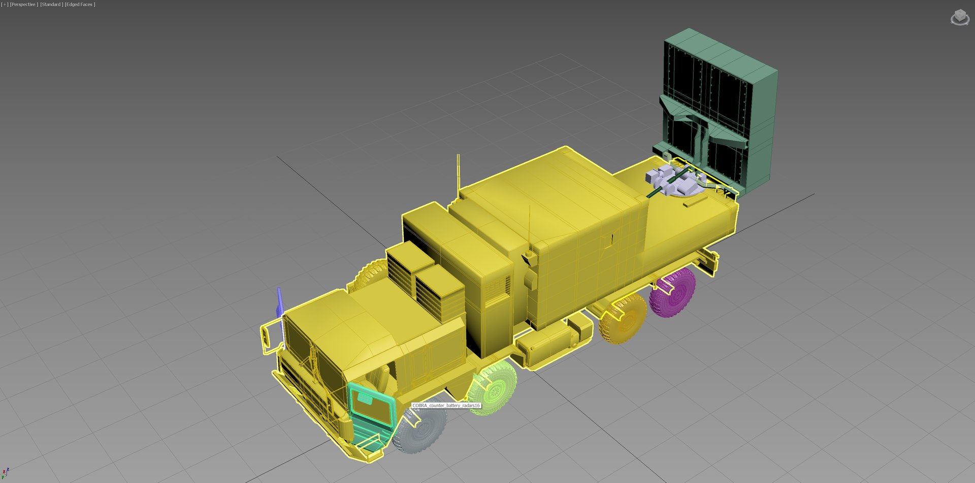 3D COBRA Counter-Battery Radar - TurboSquid 2414724