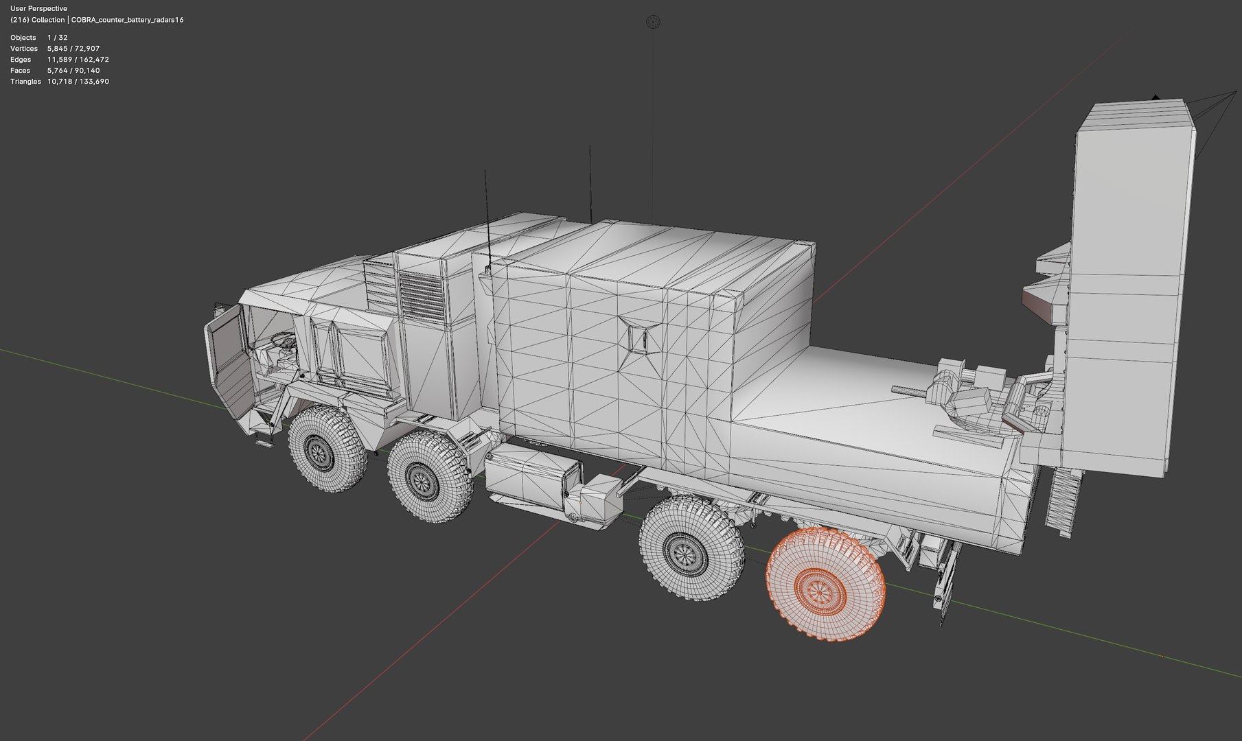 3D COBRA Counter-Battery Radar - TurboSquid 2414724