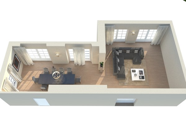 interior livingroom 3d model