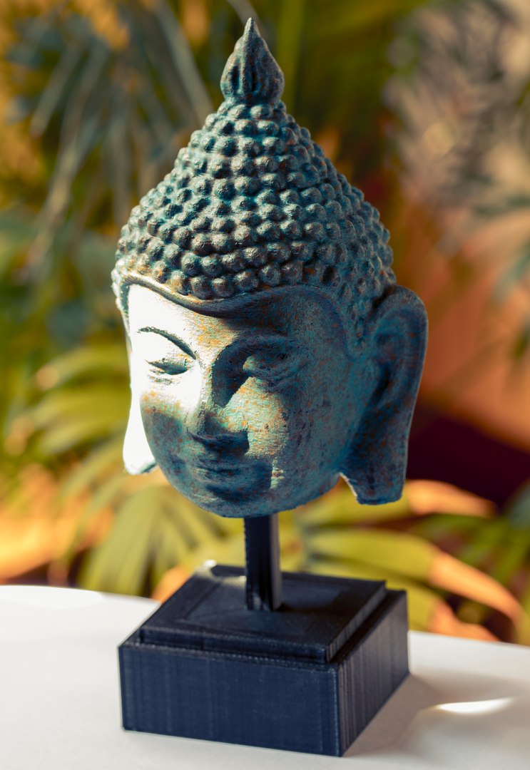 3D Model Vintage Buddha Head Base - TurboSquid 1412878