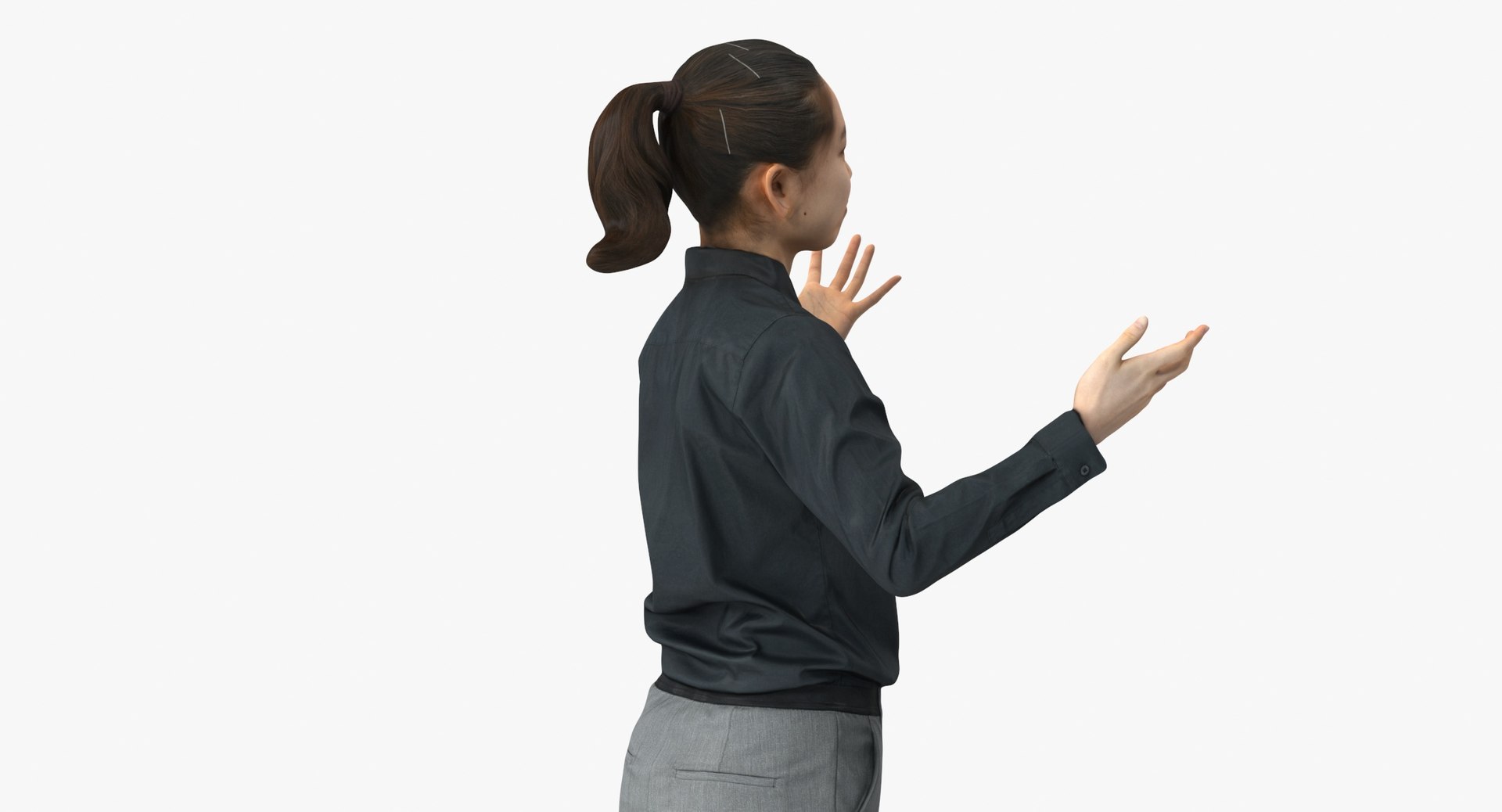 Willow Business Interacting Pose 02 Presenting model - TurboSquid 2117558