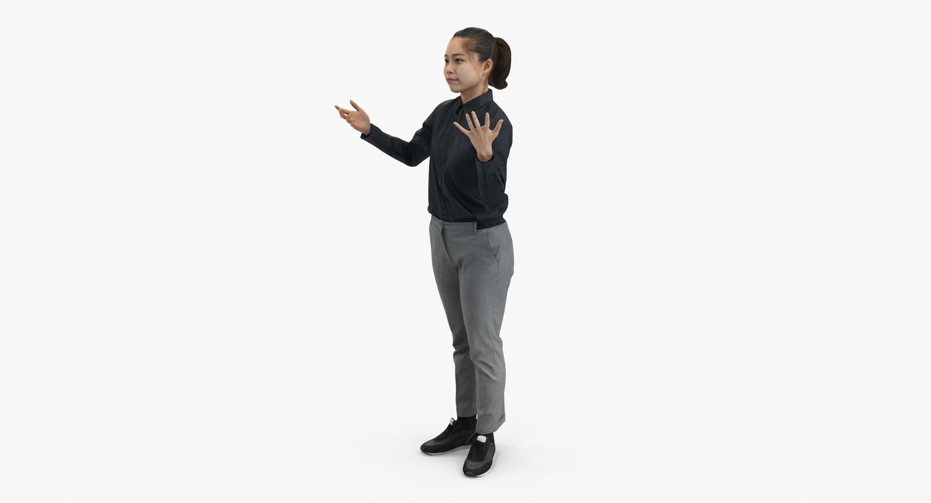 Willow Business Interacting Pose 02 Presenting model - TurboSquid 2117558