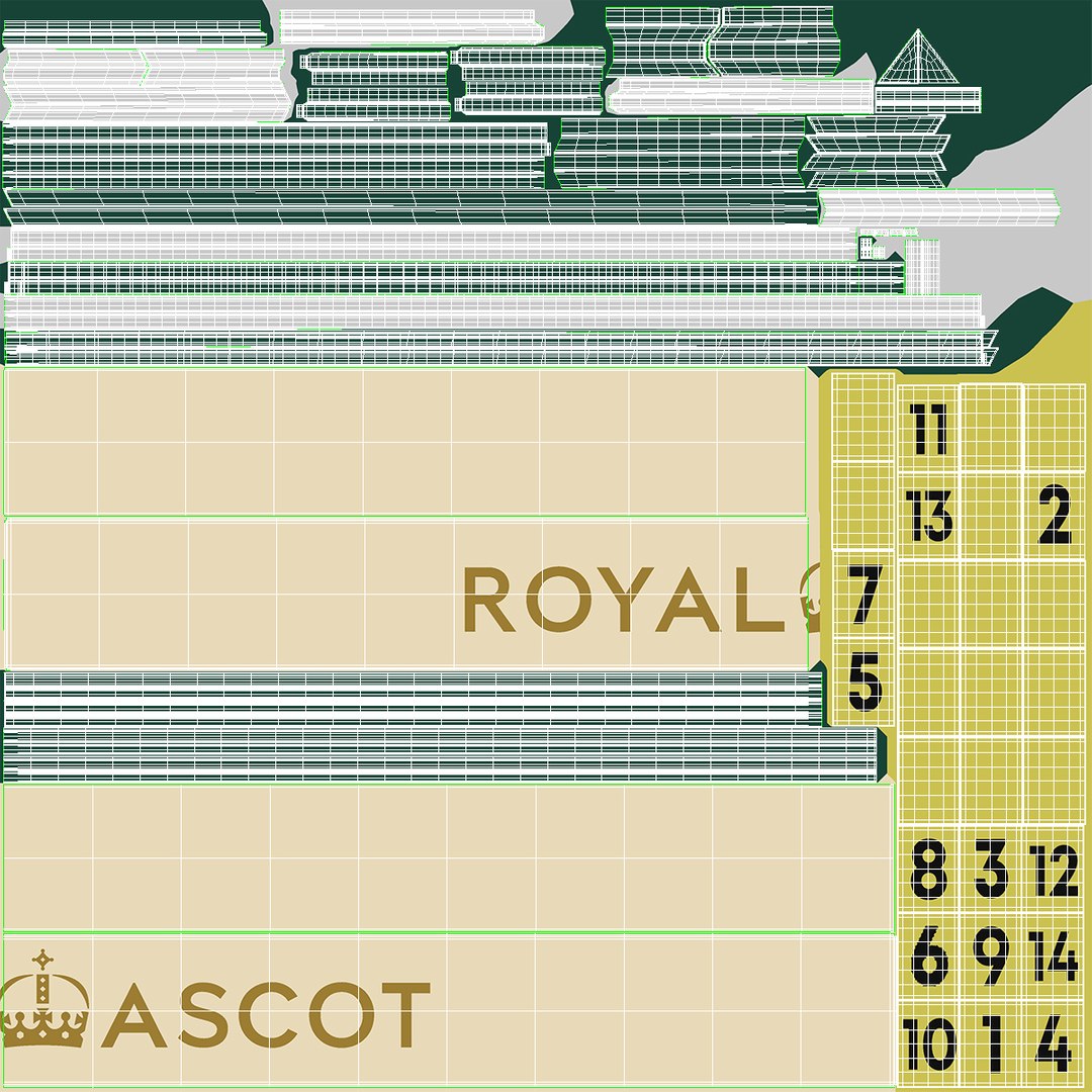 Horse racing starting gates 3D model - TurboSquid 1646578