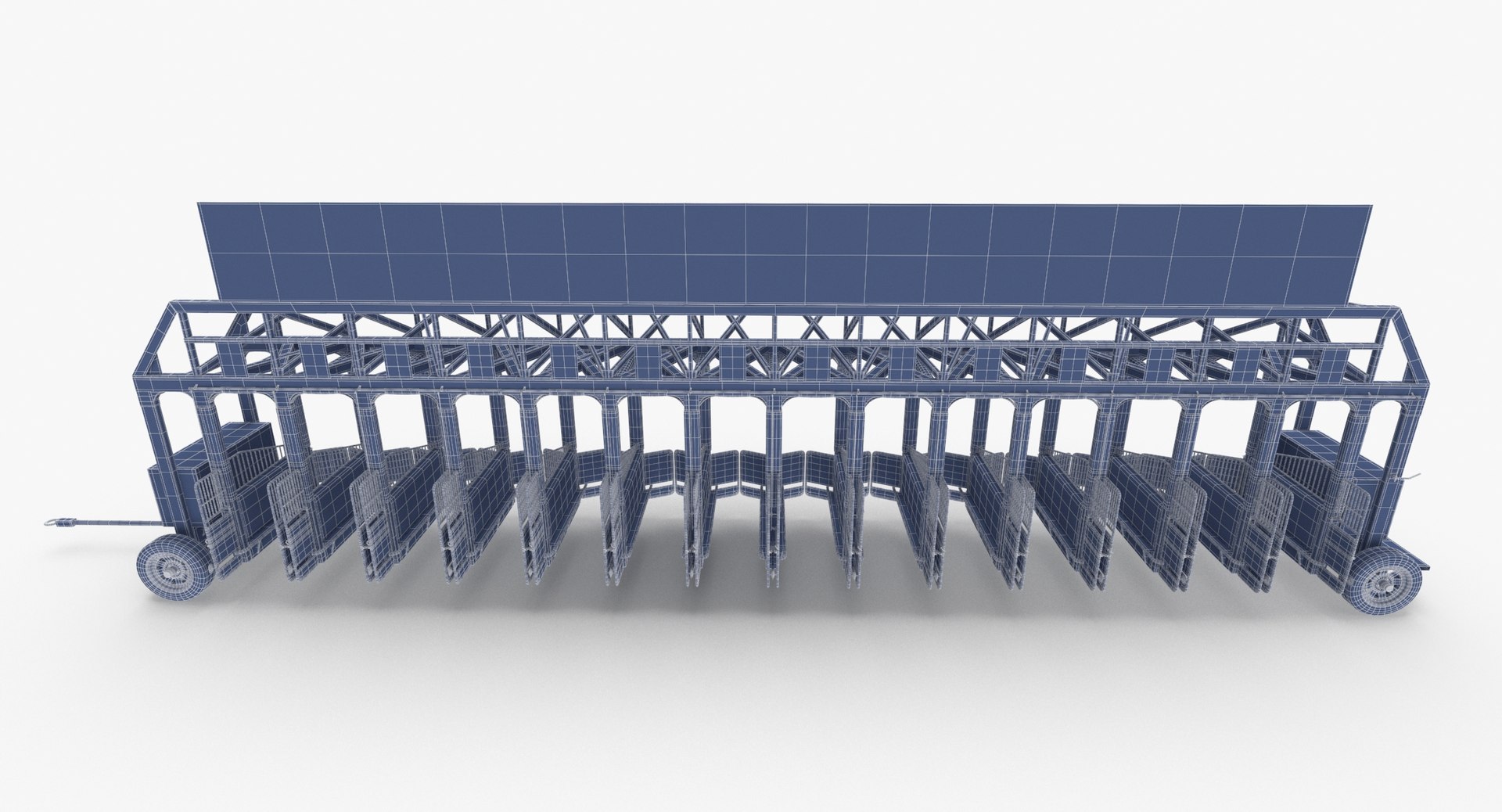 Horse racing starting gates 3D model - TurboSquid 1646578