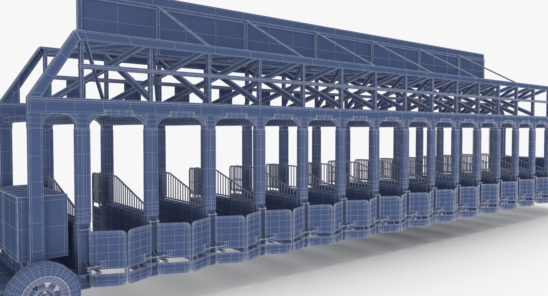 Horse racing starting gates 3D model - TurboSquid 1646578