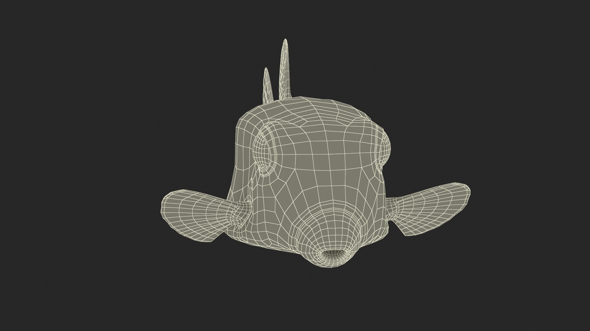 3D Model Ostracion Meleagris Fish Blue - TurboSquid 2325289