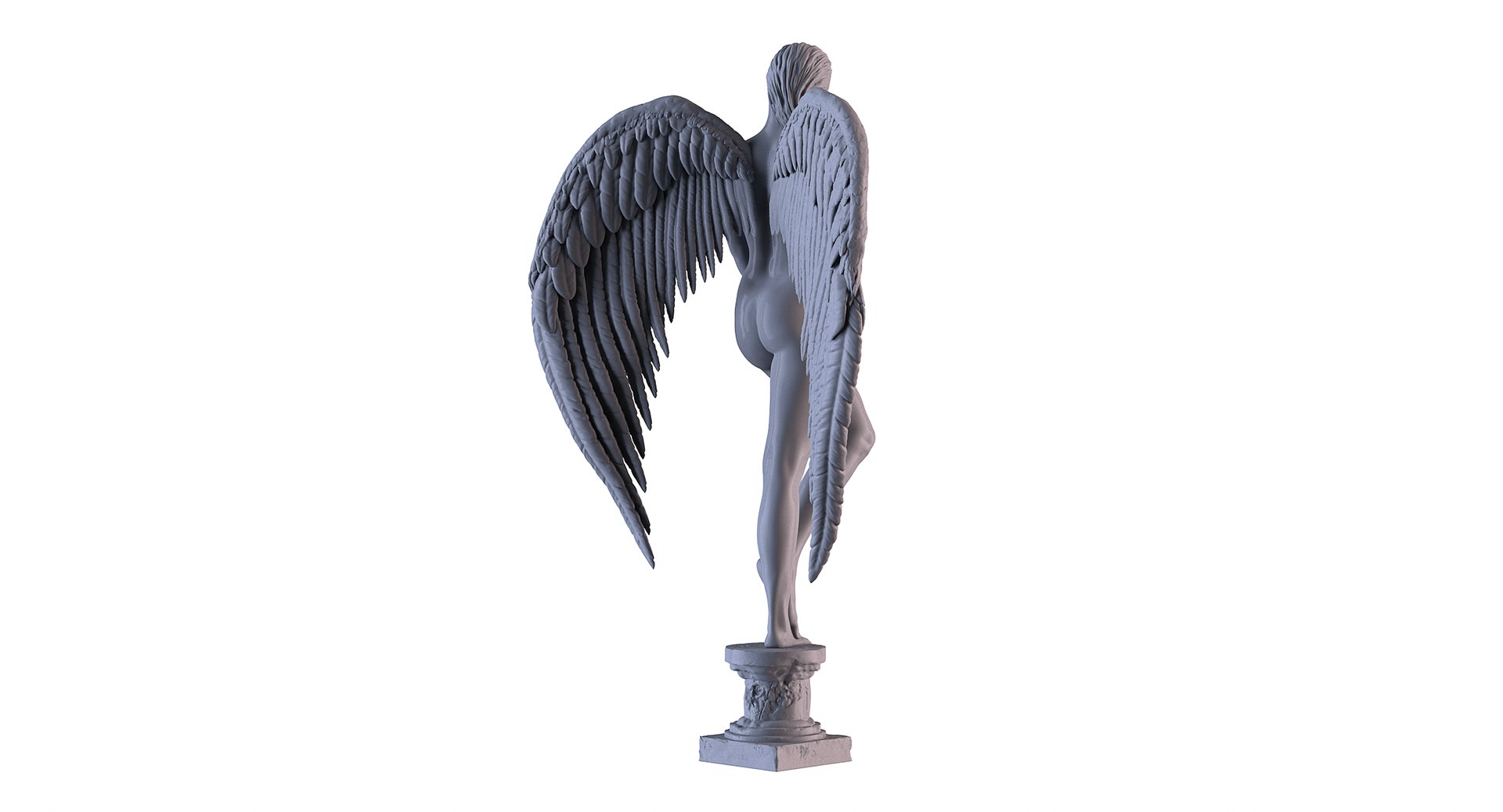 3D Angel Statue Model - TurboSquid 1730555