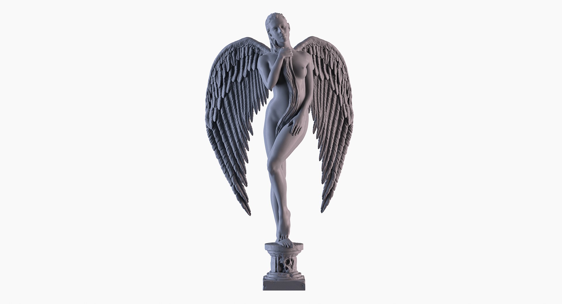 3D Angel Statue Model - TurboSquid 1730555