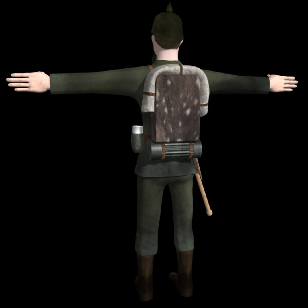 3d Model Ww1 German Soldier
