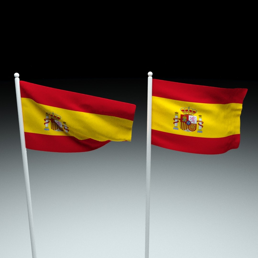 3D Spain Flag - TurboSquid 1594555