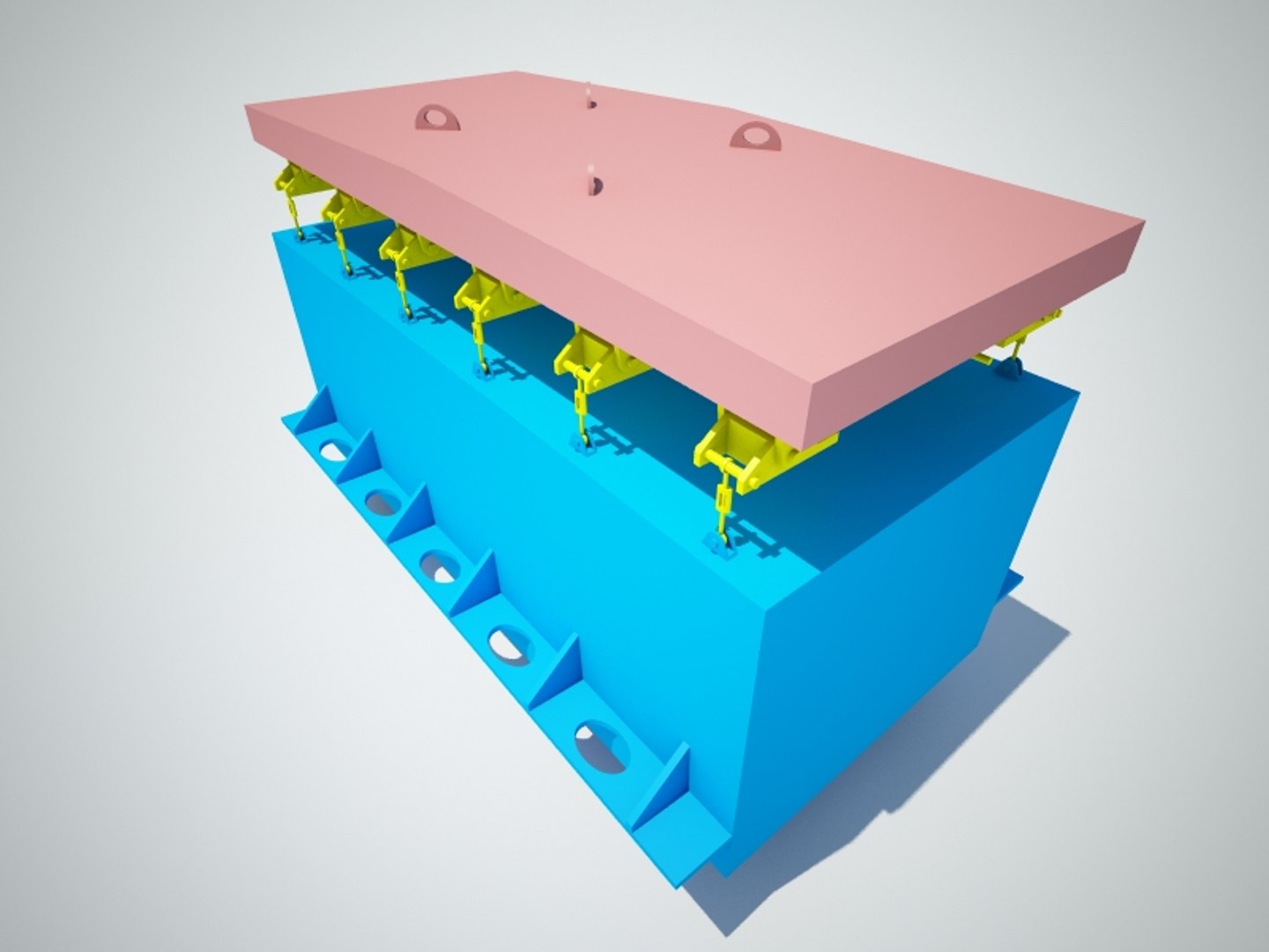 3d Device Vertical Loading Unloading Model
