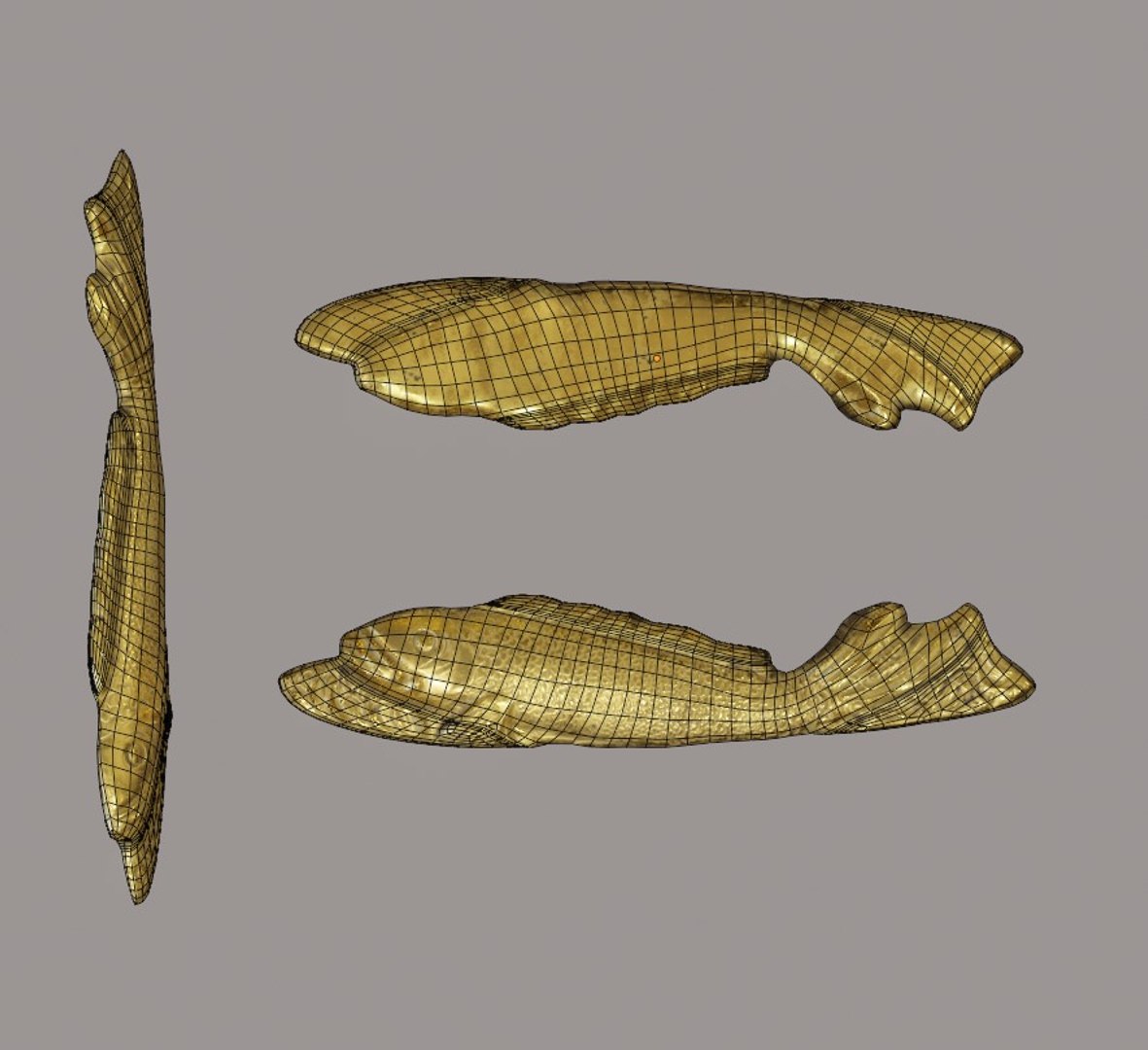 3D Golden Katana Koi Fish - TurboSquid 1608881