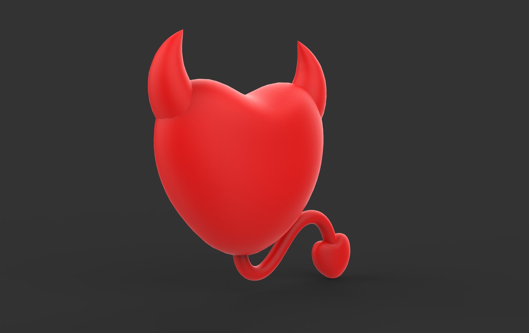 Devil Heart Icon 3D Model 3D Model - TurboSquid 2336808
