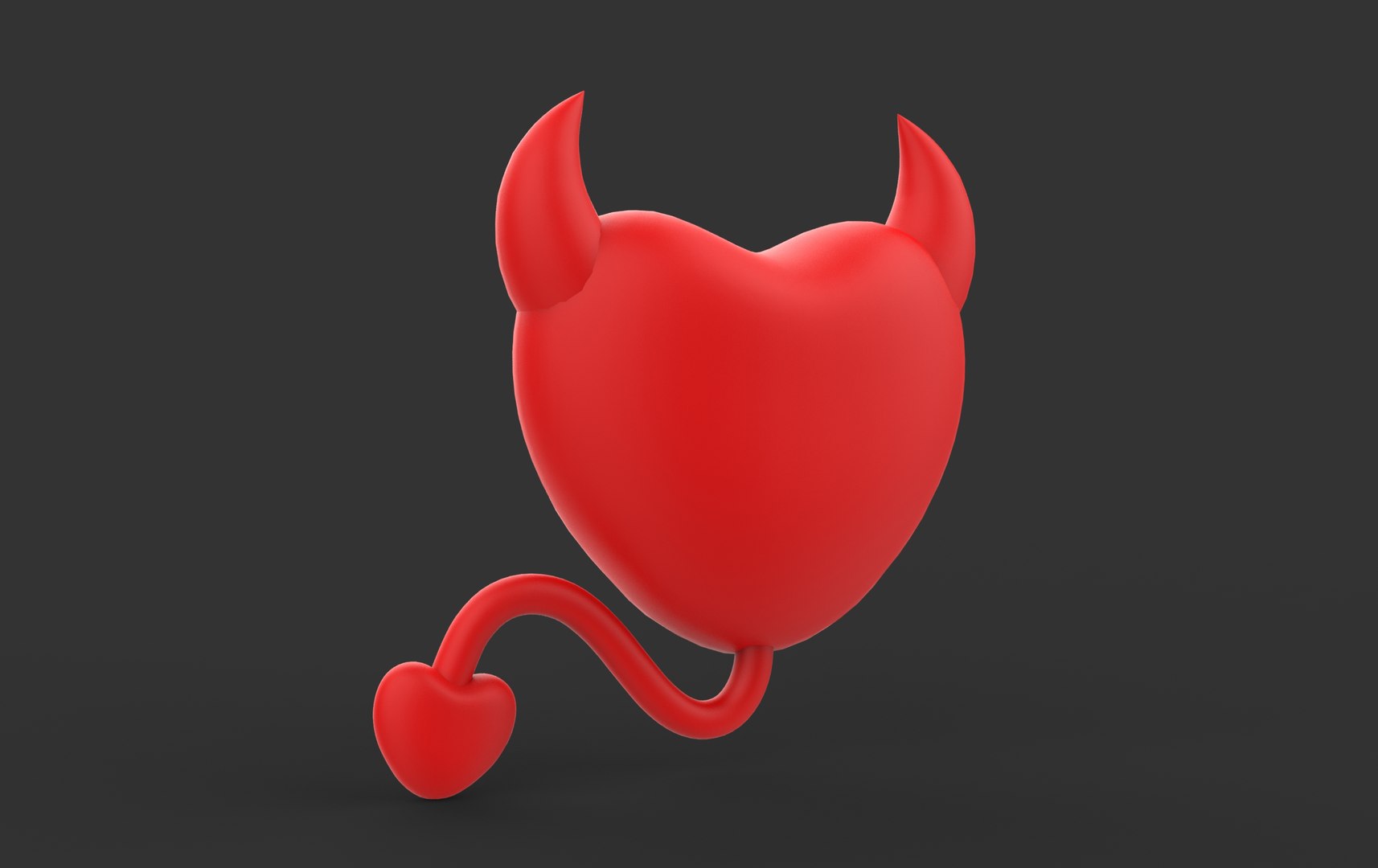 Devil Heart Icon 3D Model 3D Model - TurboSquid 2336808