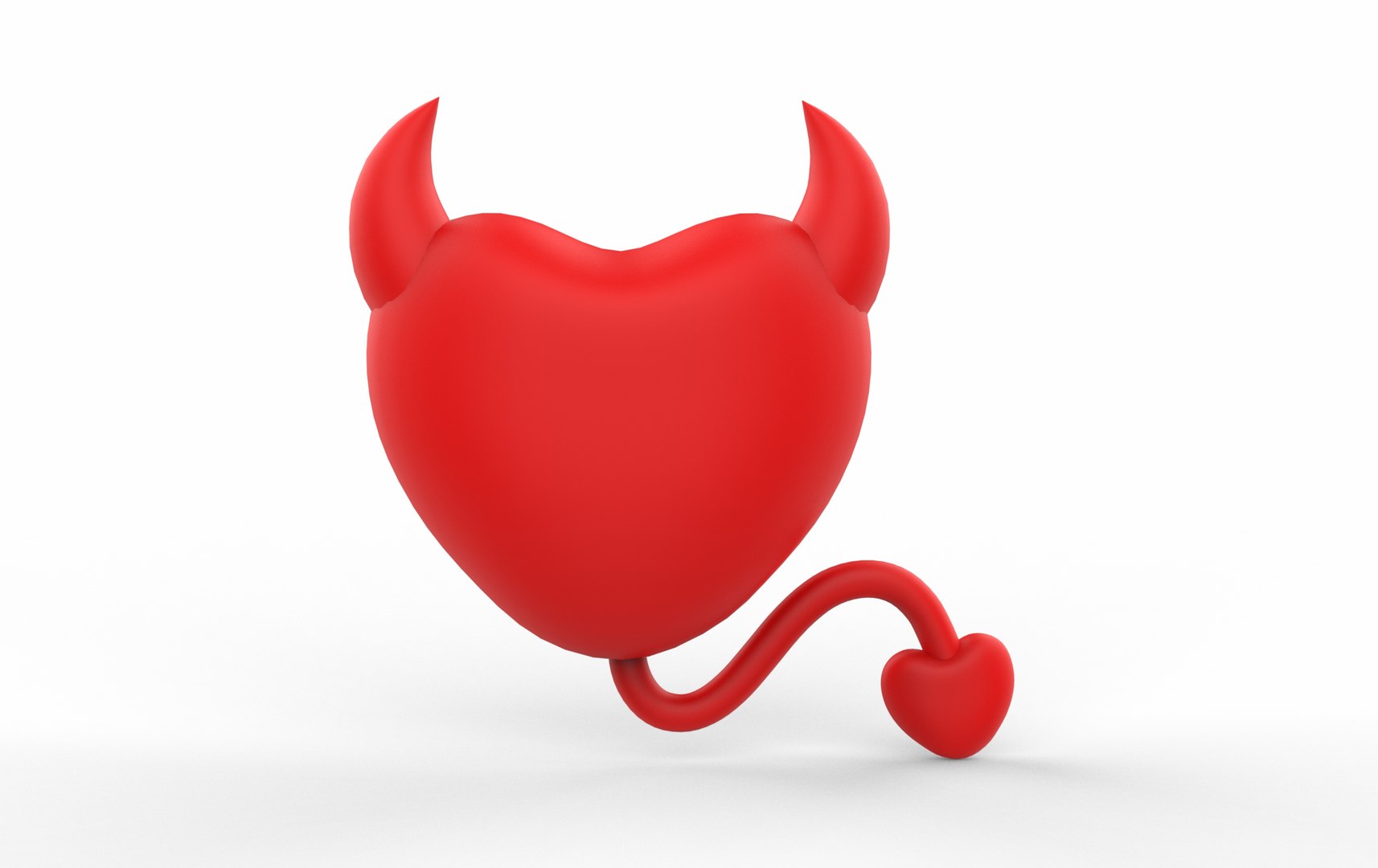 Devil Heart Icon 3D Model 3D Model - TurboSquid 2336808