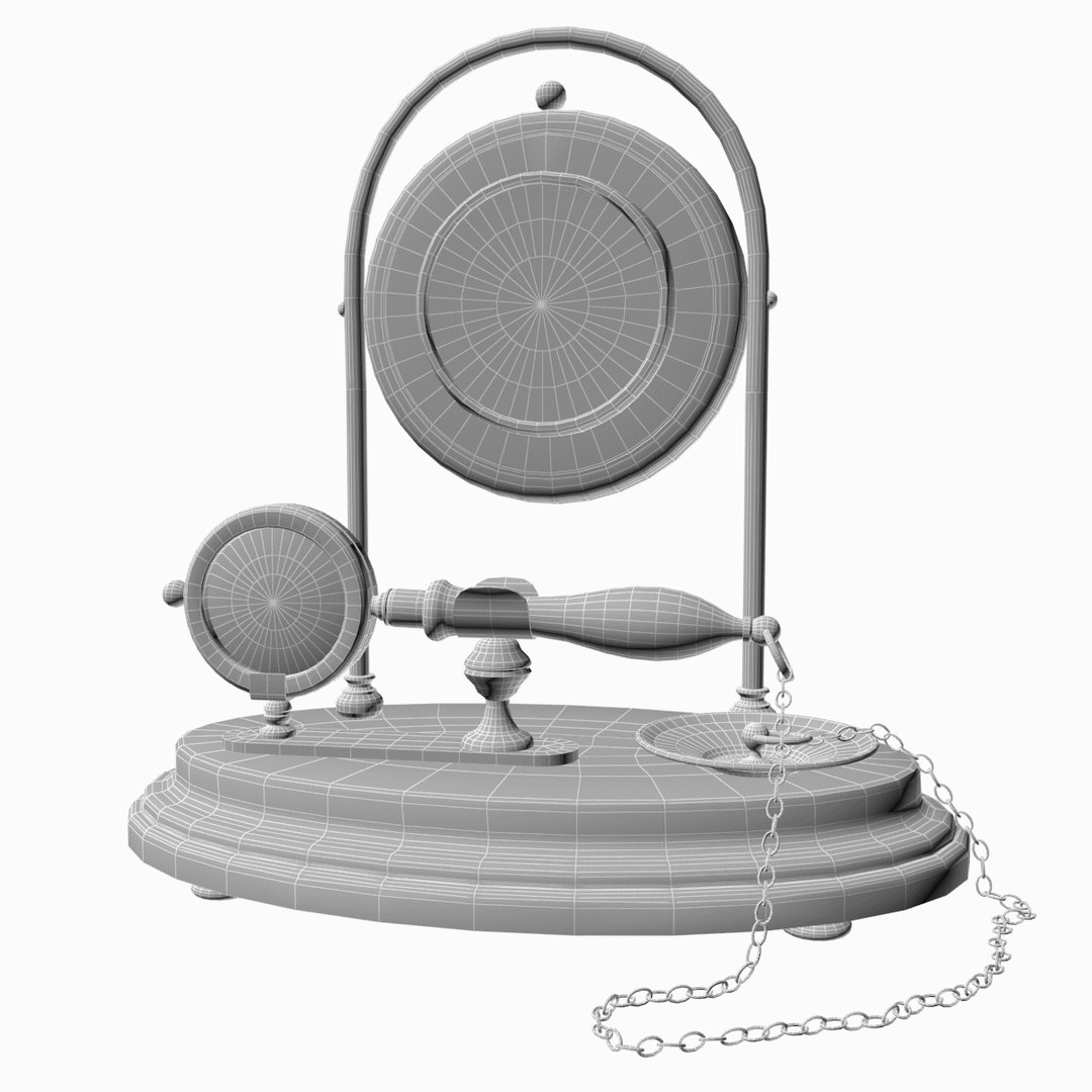 Vintage Desk Clock 3D Model - TurboSquid 1667212