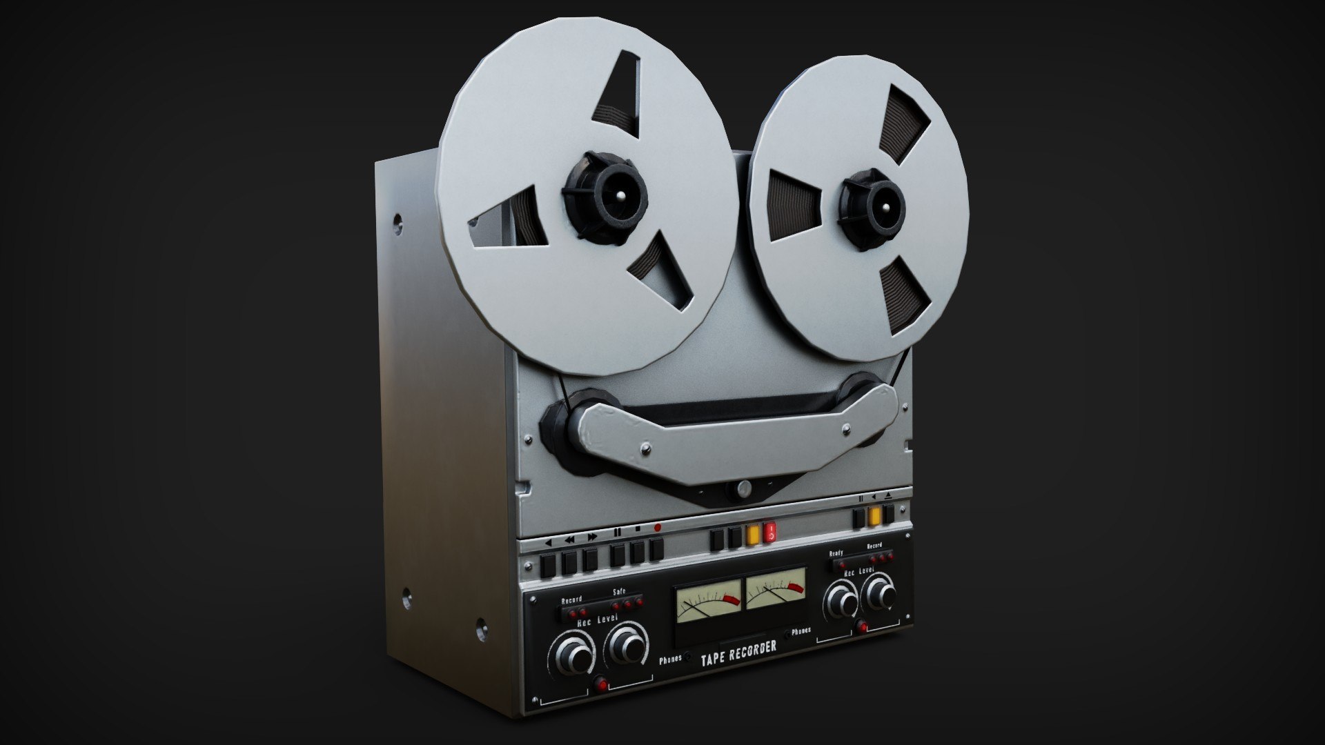 3D Reel Tape Deck Recorder Model - TurboSquid 2087814