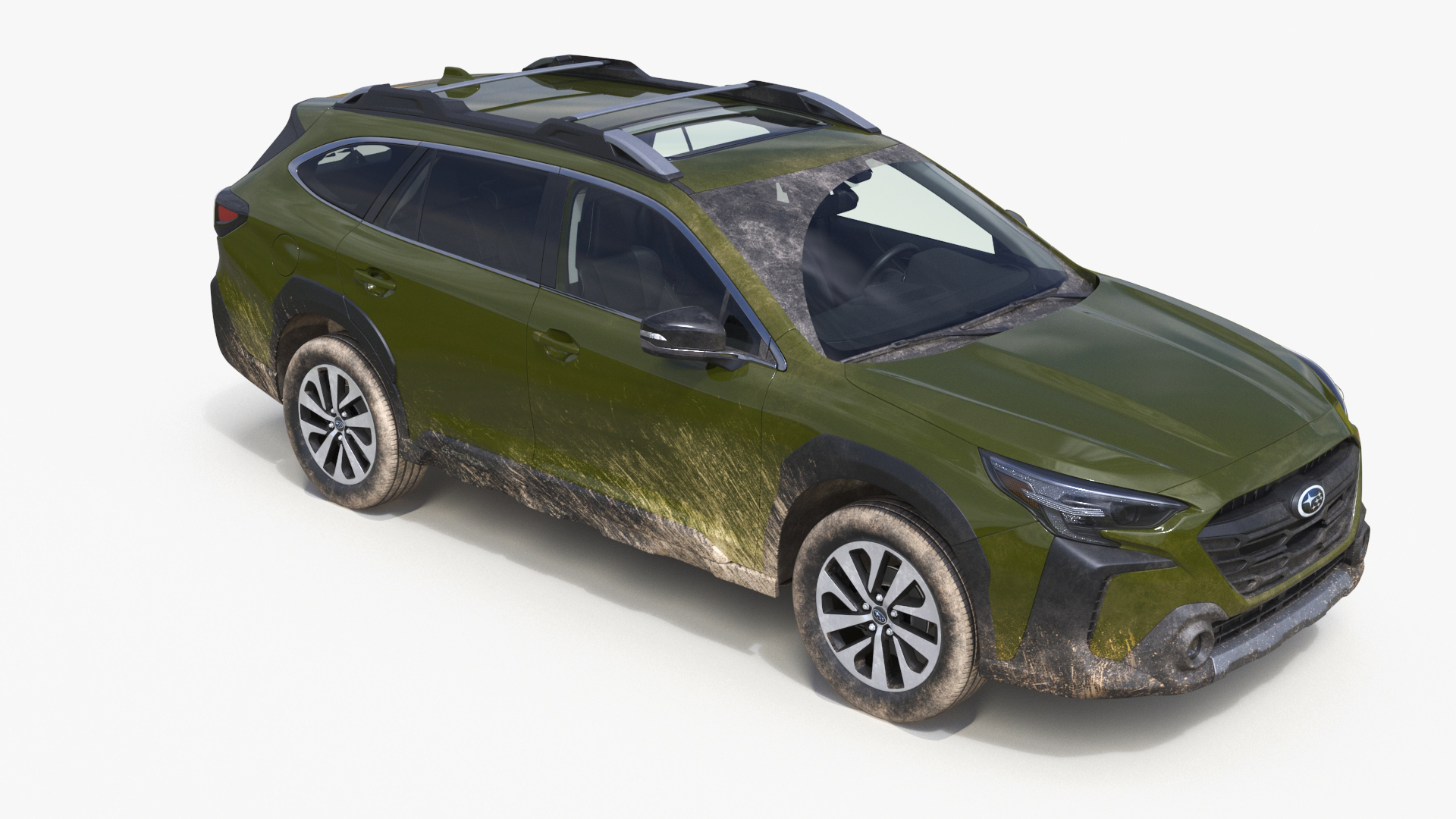 Subaru Outback 2025 Green Dirty 3D Model - TurboSquid 2357733