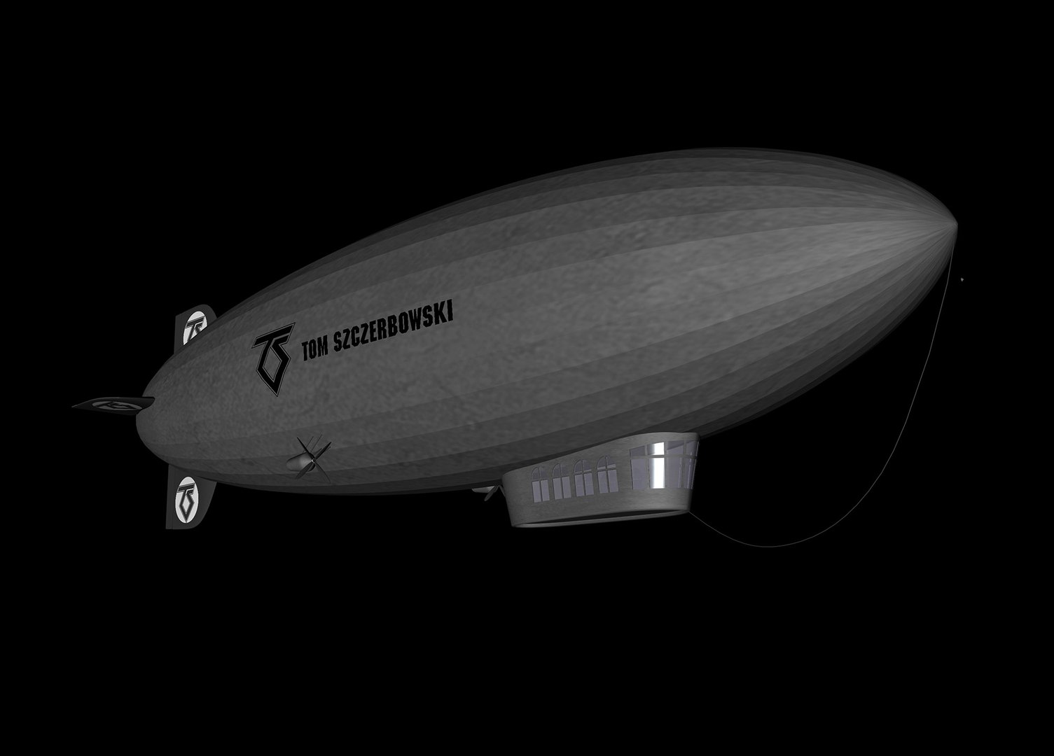 3d Hindenburg Blimp Model