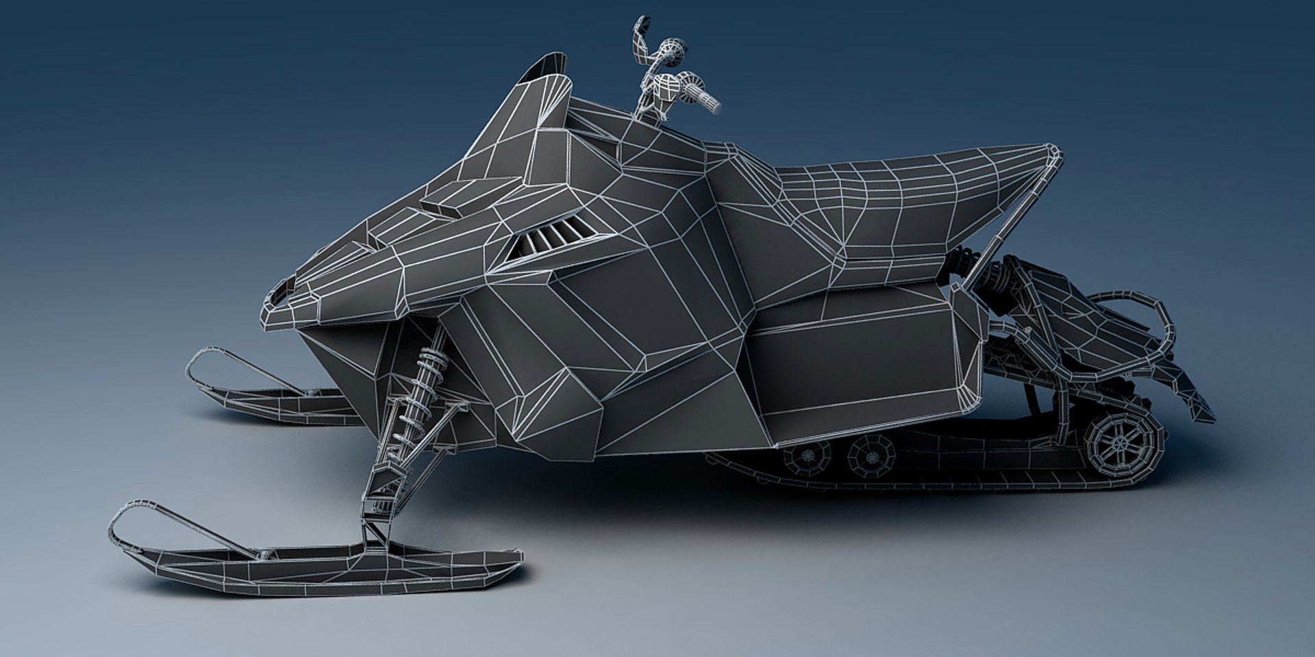 Snowmobile Snow Mobile 3d Max