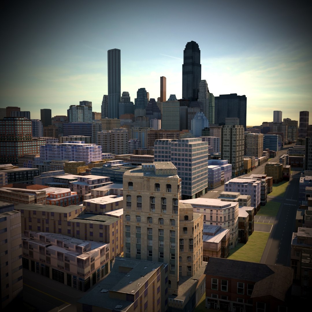3D Model City Architecture Cityscape - TurboSquid 1447995