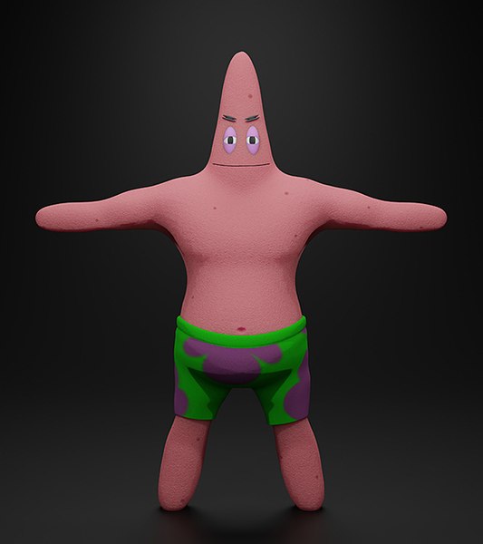 modelo 3d Patrick Star nueva versión - TurboSquid 1600809
