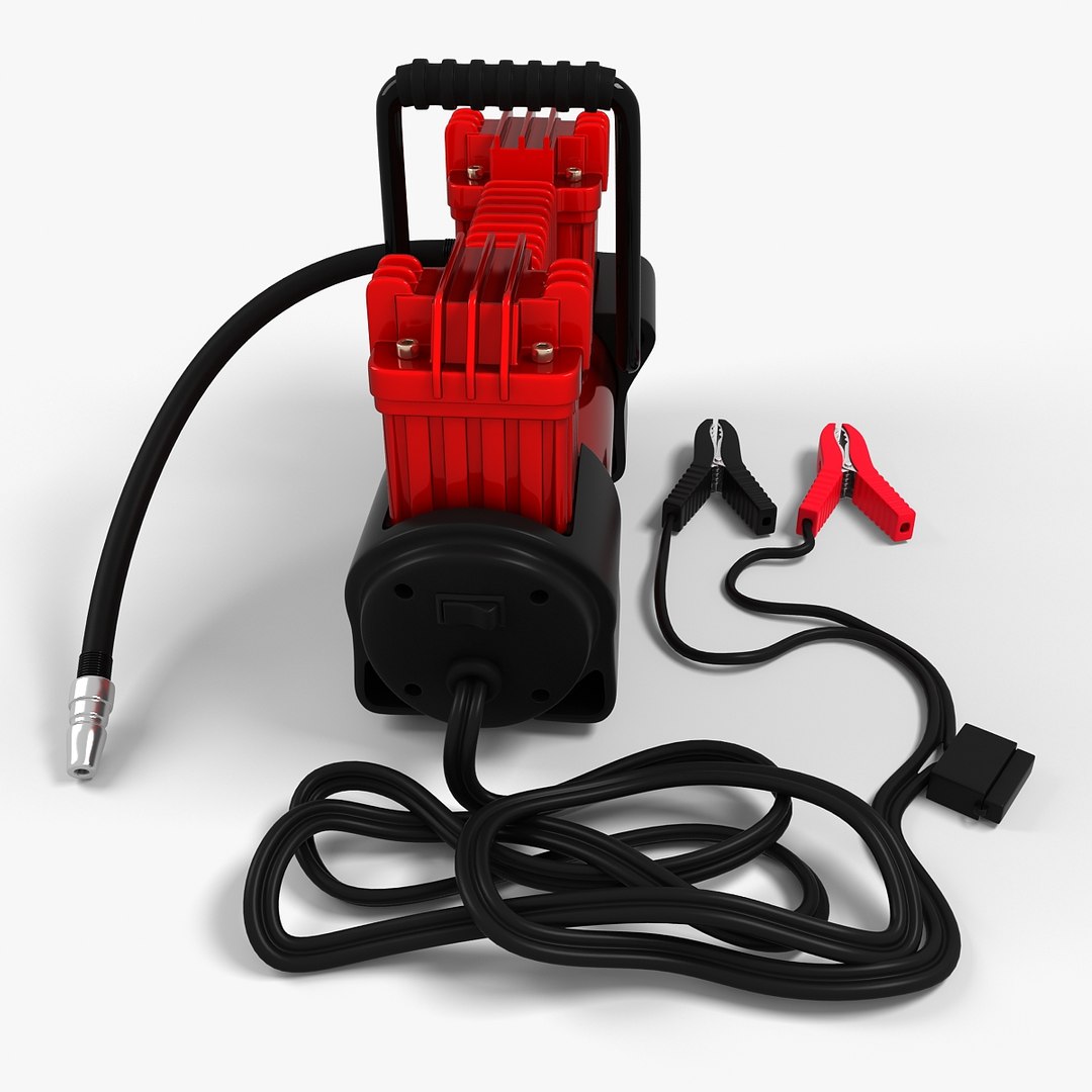 3d model of car compressor 1
