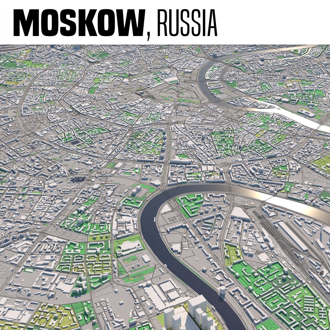 City Moscow Russia 3D Model - TurboSquid 1433380